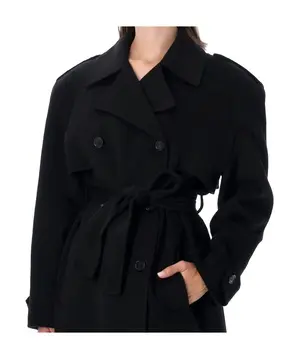 THE FRANKIE SHOP Double-breasted Belted Coat