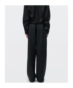 Alexander Wang Silk Mid-rise Relaxed Fit Track Pants