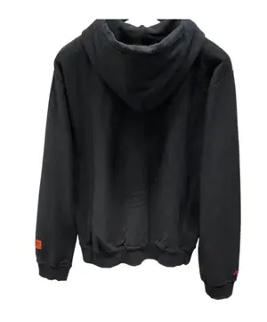 Heron Preston Zip-up Hoodie With Drawstring And Patch Pockets