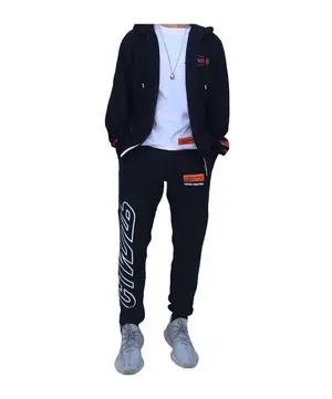 Heron Preston Zip-up Hoodie With Drawstring And Patch Pockets
