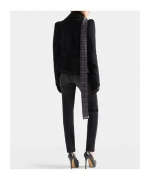 7 For All Mankind Double-breasted Wool Coat With Structured Shoulders
