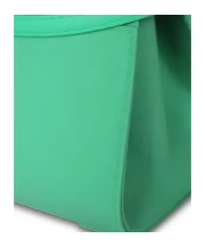 Moschino Belted Foldover Top Tote Bag - Green