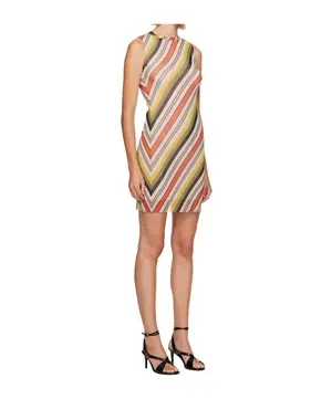 JEAN PAUL GAULTIER Sleeveless Striped Mini Dress