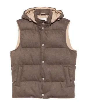 Eleventy Quilted Hooded Vest