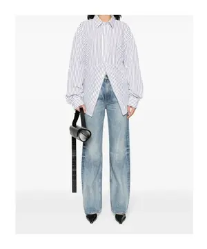 NILI LOTAN Belt-loop Jeans