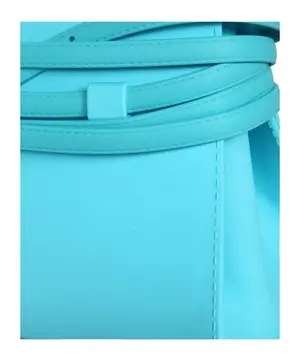 Moschino Belted Foldover Top Tote Bag - Blue