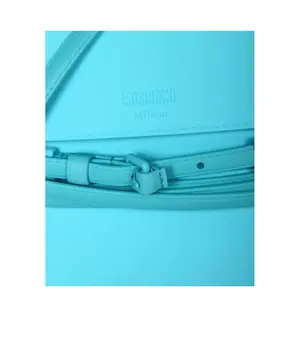 Moschino Belted Foldover Top Tote Bag - Blue