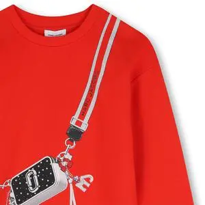 Marc Jacobs Snapshot Print Long Sleeve Dress