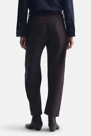 NILI LOTAN Mid-rise Loose-fit Trousers With Belt Loops