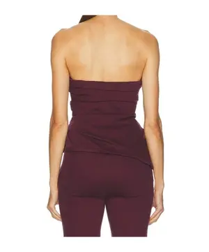 Simkhai Sleeveless Strapless Vest With Asymmetrical Hem