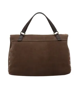 ZANELLATO Flap Shoulder Bag With Dual Clasp - Brown