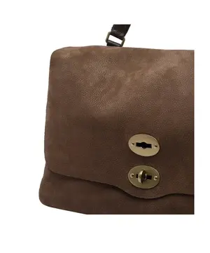 ZANELLATO Flap Shoulder Bag With Dual Clasp - Brown