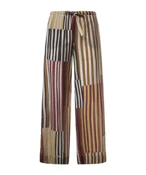 OTTOD'AME Striped Wide-leg Pants