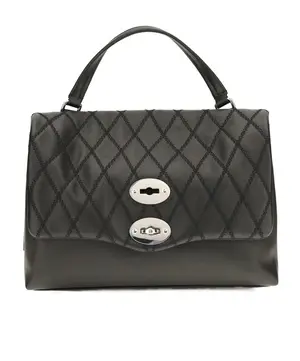 ZANELLATO Flap Shoulder Bag With Turn-lock Closure - No