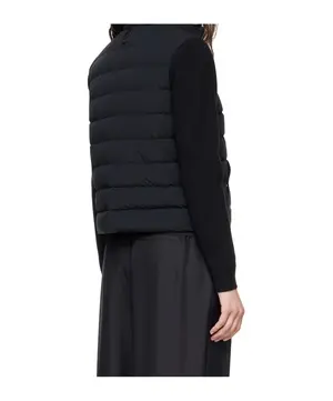 Mackage Gretel Hybrid Down Jacket With Knitted Sleeves