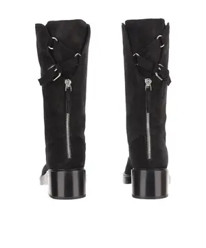 Sartore Buckled Suede Ankle Boots