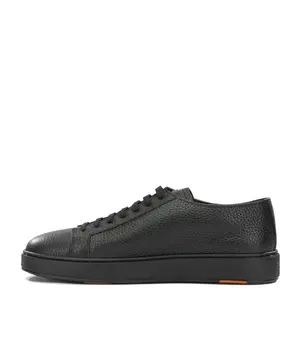 Santoni Hammered Low-top Sneakers - Black