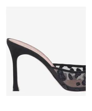 Amina Muaddi Round-toe High-heeled Sandals