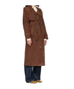 Mackage Oversized Long-sleeve Trench Coat - Brown
