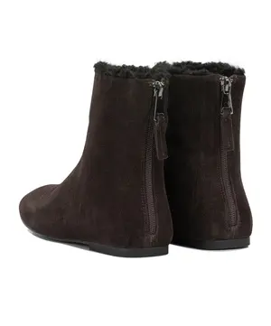 STRATEGIA Suede Zip Ankle Boots