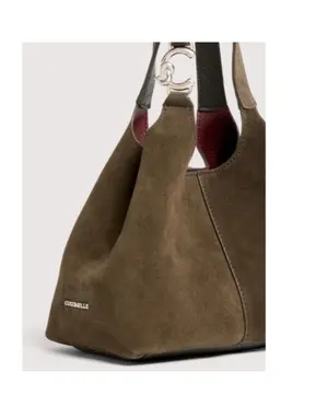 COCCINELLE Suede Logo-plaque Tote Bag