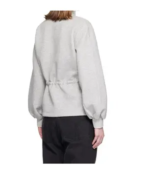 Mackage Finola Casual Zip-up Jacket With Drawstring Waist - Grey