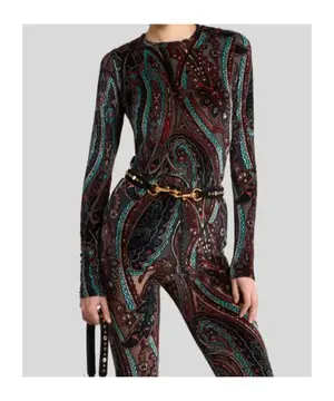 Etro Chenille Jacquard Sweater With Paisley Motif - Grey