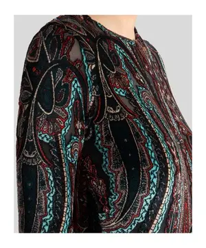 Etro Chenille Jacquard Sweater With Paisley Motif - Grey