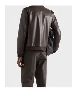 Prada Reversible Nappa Leather Bomber Jacket