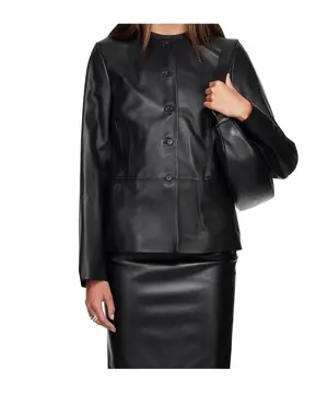 Loulou De Saison Adea Leather Jacket - Black