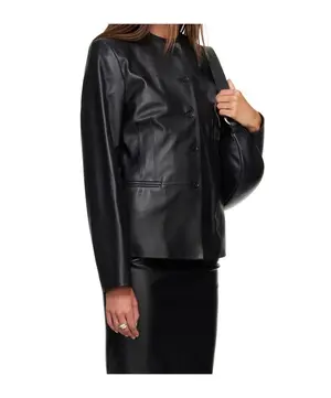 Loulou De Saison Adea Leather Jacket - Black