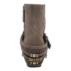 Pinko Buckled Leather Ankle Boots