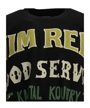 Kapital Logo-print Cotton T-shirt - Black