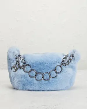 FWRD RENEW Chanel Rabbit Fur Hobo Bag