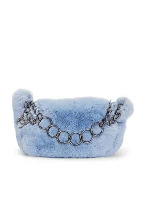 Chanel Rabbit Fur Hobo Bag - Blue