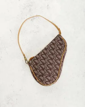 FWRD RENEW Dior Diorissimo Pochette Saddle Bag - Brown
