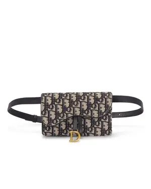 FWRD RENEW Dior Oblique Saddle Belt Bag