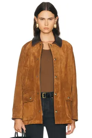 NILI LOTAN Suede Parka