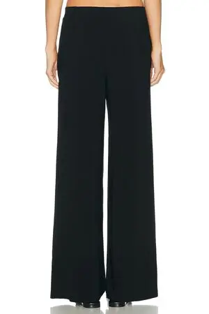 Norma Kamali Flat Front Wide Pant