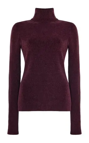 Gabriela Hearst Torcello High-neck Silk Top - Purple