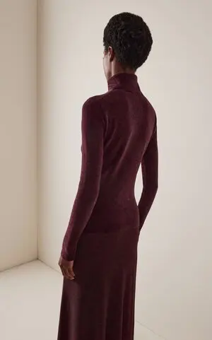 Gabriela Hearst Torcello High-neck Silk Top