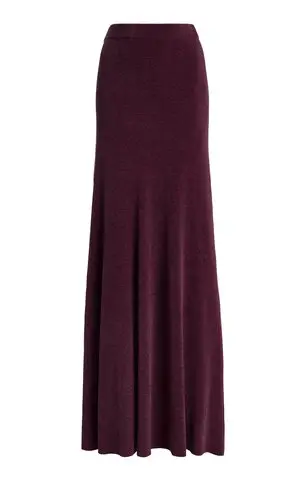Gabriela Hearst Muir Silk Maxi Skirt - Purple