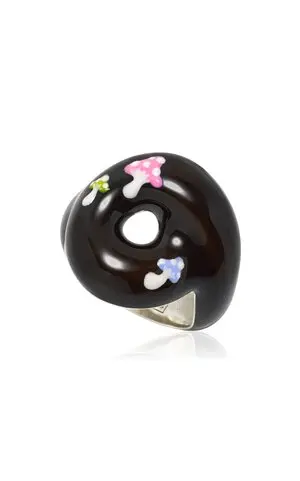 Bea Bongiasca Exclusive Mushroom Tarallo Sterling Silver Enamel Ring