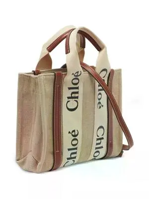 Chloé Small Woody Tote Bag - Neutrals