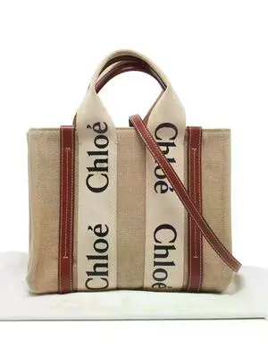 Chloé Small Woody Tote Bag - Neutrals
