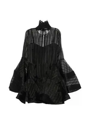Zimmermann Long-sleeves Mini Dress - Black