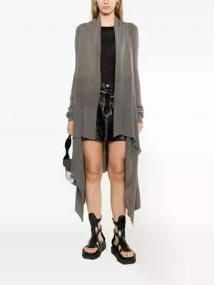 Rick Owens Ribbed Asymmetrical Cardigan