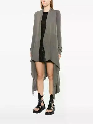 Rick Owens Ribbed Asymmetrical Cardigan