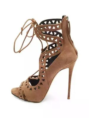GIUSEPPE ZANOTTI Coline Cut-out Sandals - Brown