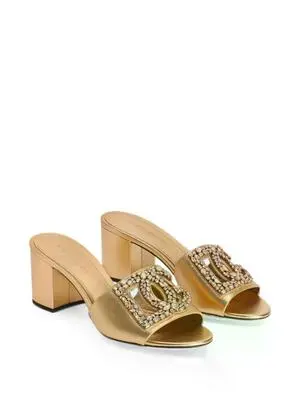 Dolce & Gabbana Mules In Nappa Leather With Embroidery